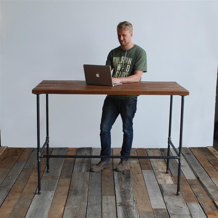 Modern Industry Standing Desk | Industrial Style Stand-Up Workstation ...