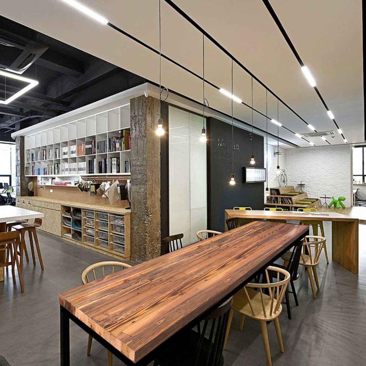 Handcrafted Parsons Wood & Steel Conference Table | Urban Wood Goods