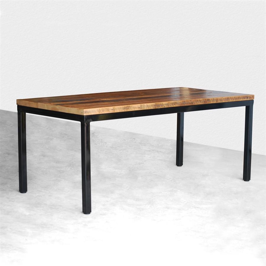 Handcrafted Parsons Wood & Steel Conference Table | Urban Wood Goods