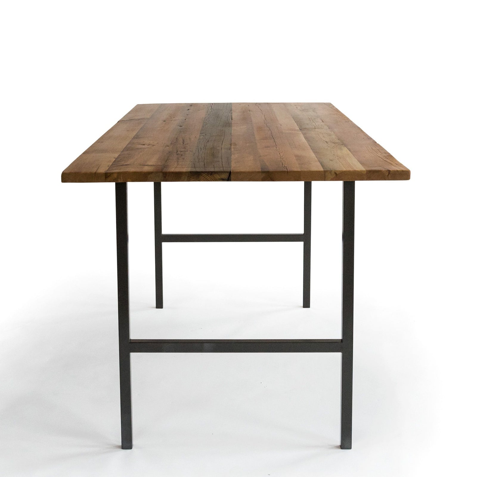 Urban Wood and Steel High Top Dining Table | Reclaimed Wood Tables