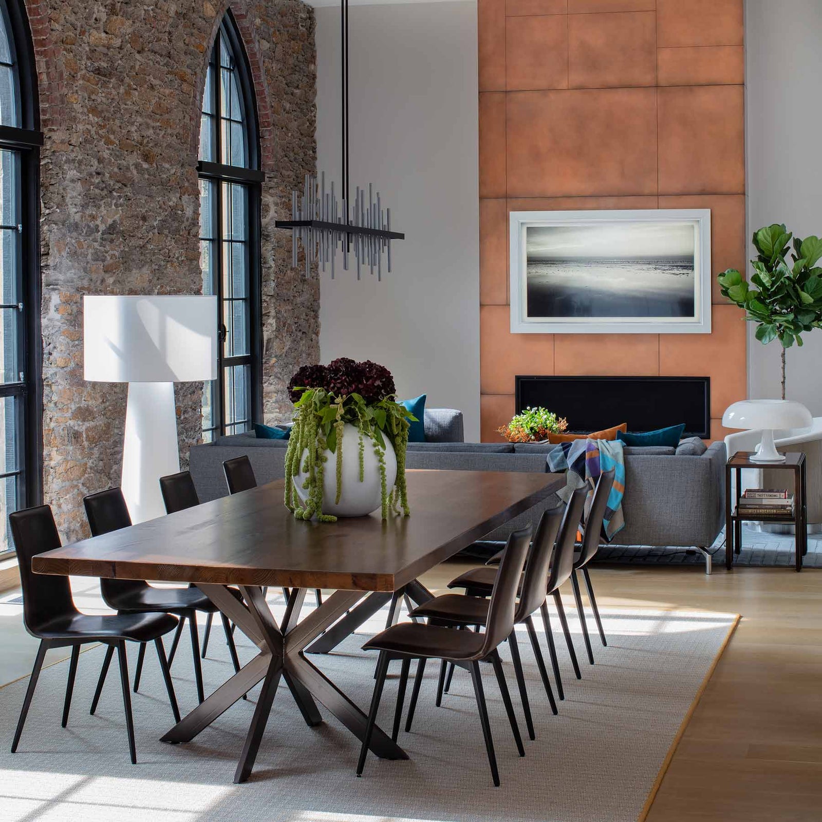 Urban Intersections Pedestal Dining Table | Live Edge Design – Urban ...