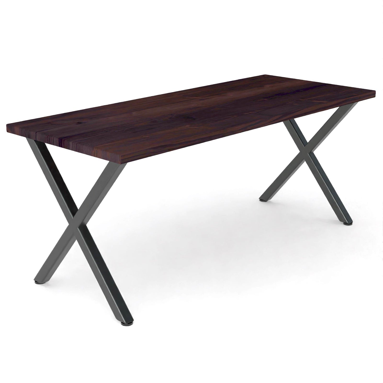 Industrial Modern X-Frame Reclaimed Wood Desk | Urban Wood Goods
