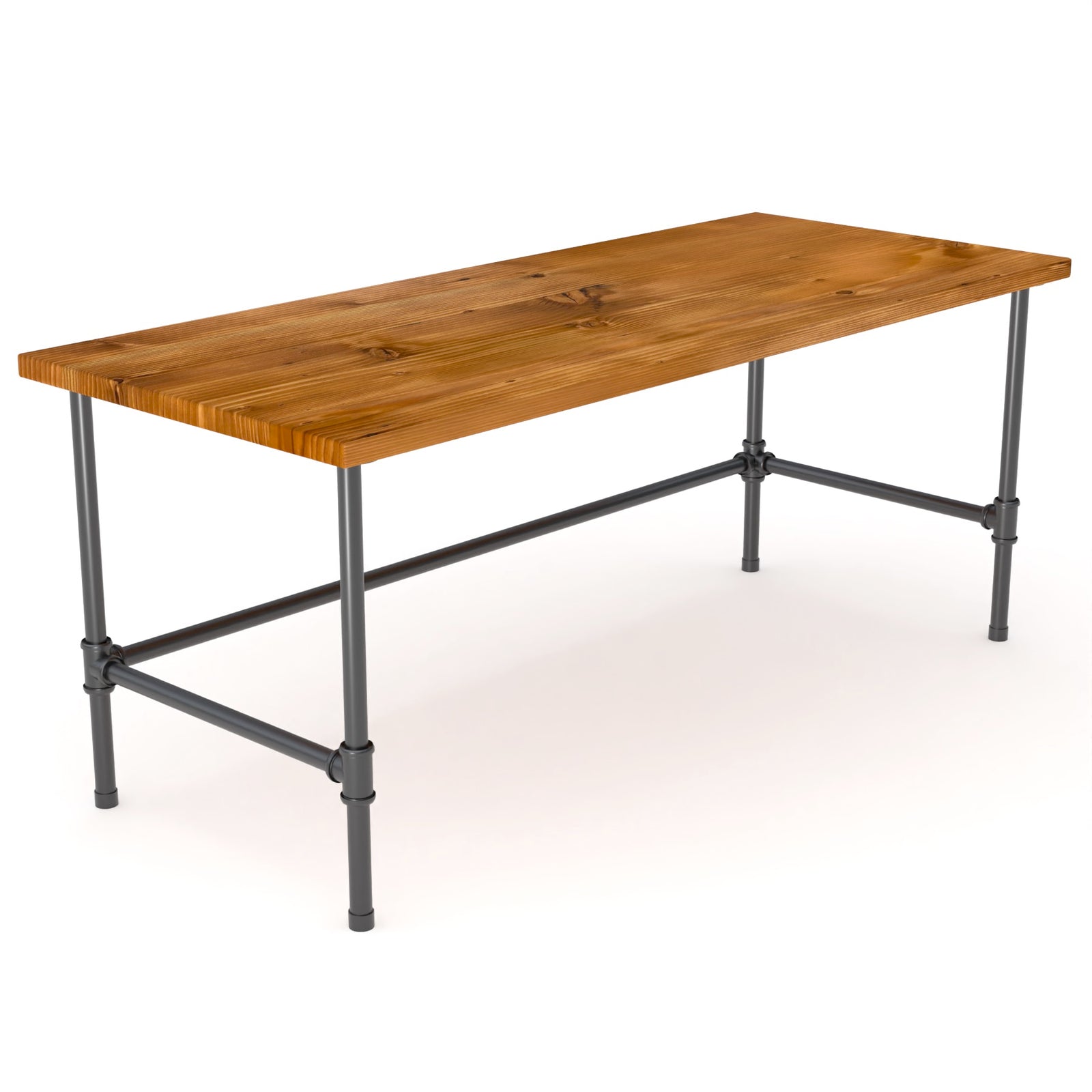 Modern Industry Reclaimed Wood Desk | Industrial Solid Wood Desk ...